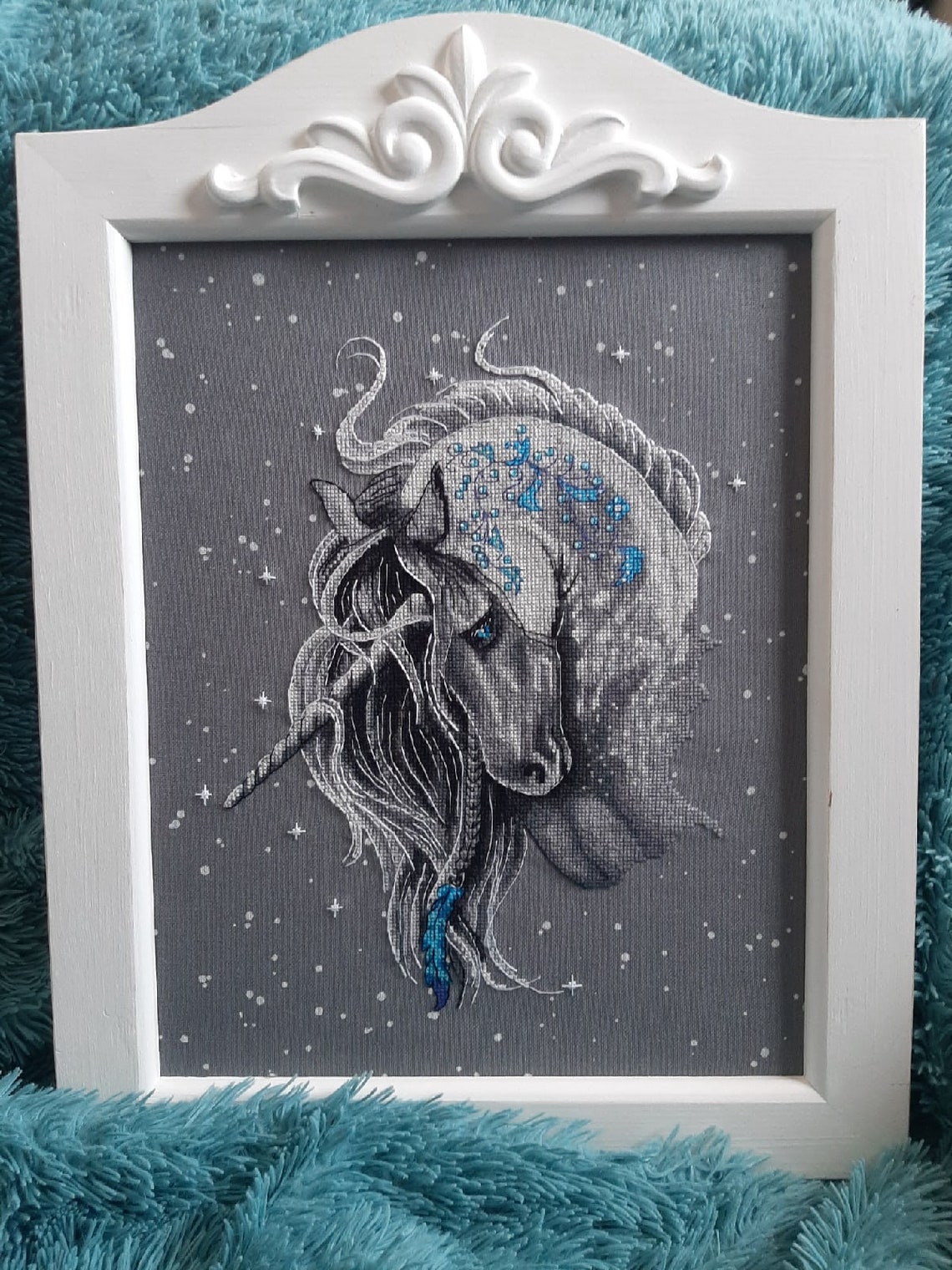 Frosty Unicorn. Cross Stitch Pattern. Cross Stitch Design. | Etsy