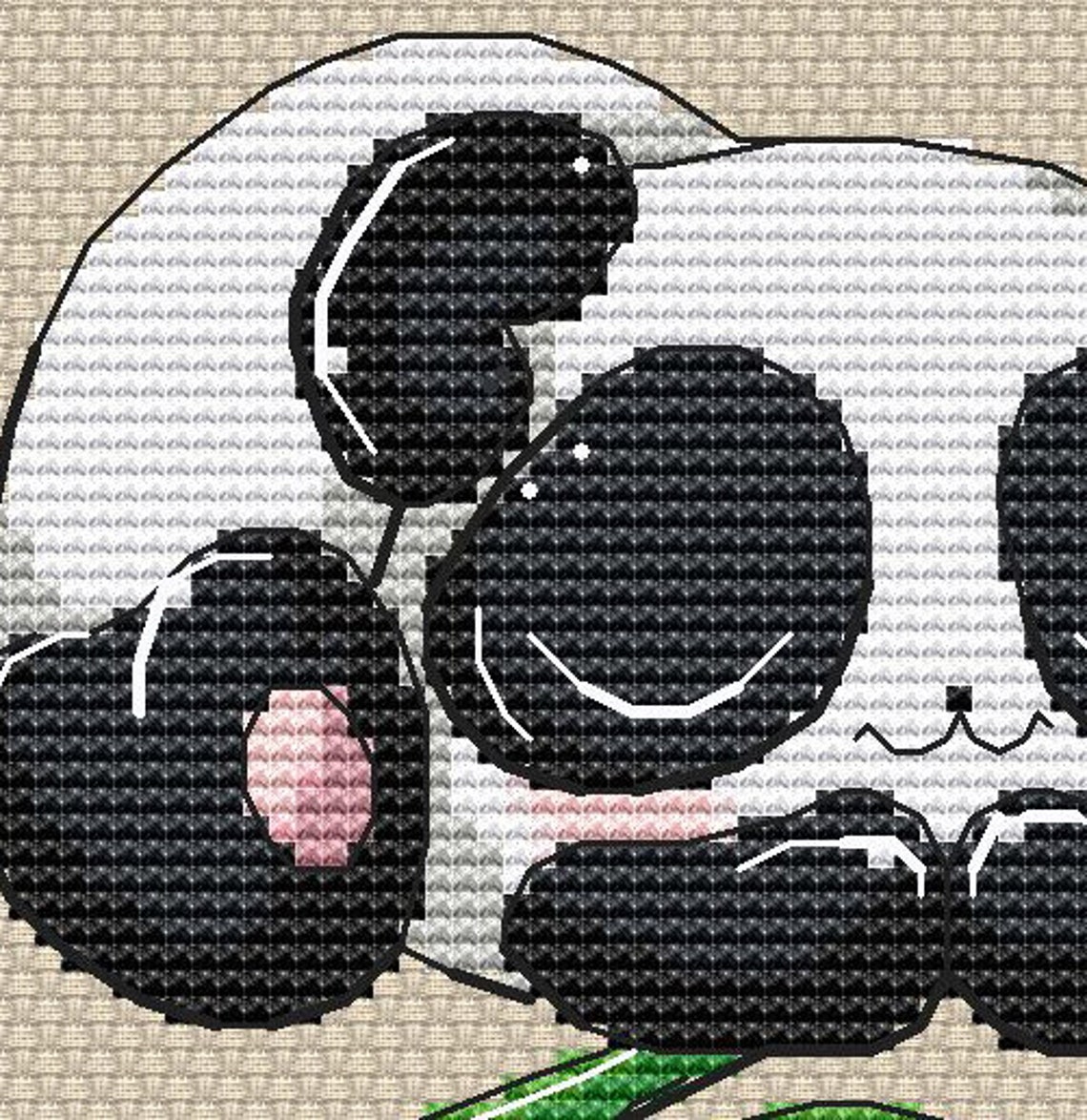 Panda Embroidery Pattern PDF Instant Download Children's | Etsy