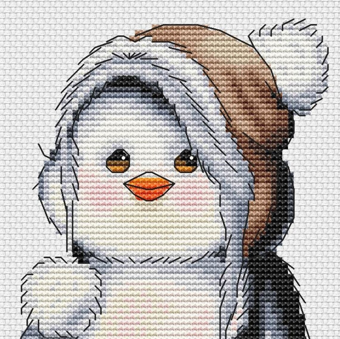 Cross Stitch Penguin Cross Stitch Animals Cross Stitch | Etsy