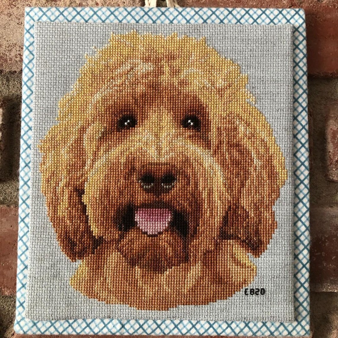 Red Goldendoodle Dog Counted Cross Stitch Pattern Pdf. Modern - Etsy