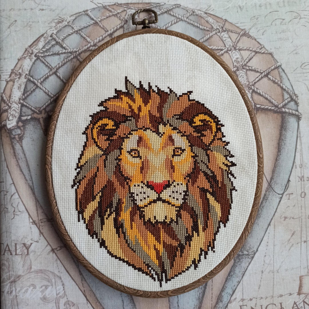 Lion Cross Stitch Pattern Pdf. Baby Nursery Cross Stitch. Zoo Jungle ...