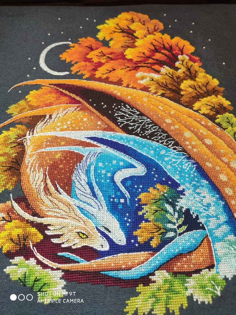 Love of Dragons. Cross Stitch Pattern. Cross Stitch Design. - Etsy