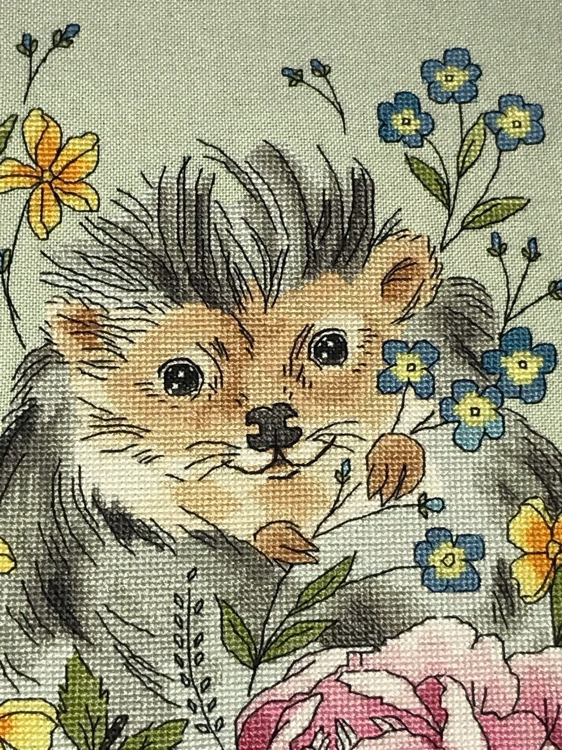 Flower Hedgehog. Cross Stitch Pattern. Cross Stitch Design. - Etsy