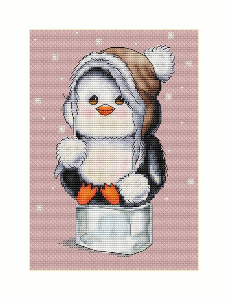 Cross Stitch Penguin Cross Stitch Animals Cross Stitch | Etsy