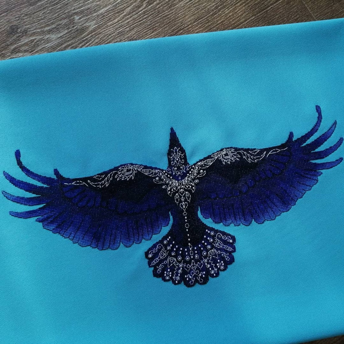 Raven. Cross Stitch Pattern. Cross Stitch Design. Digital. | Etsy