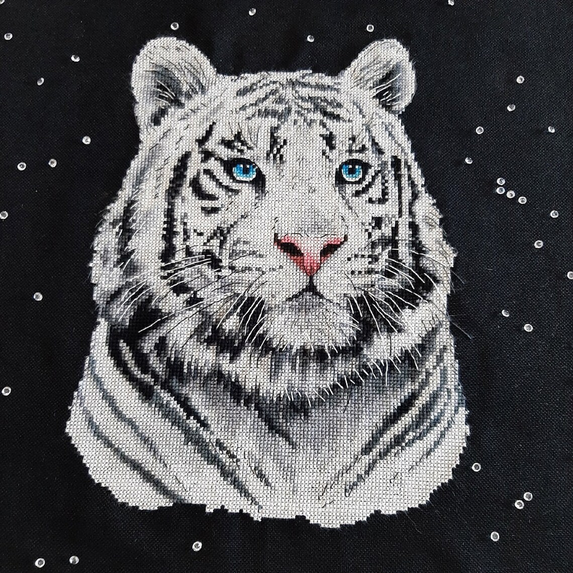 White Tiger. Cross Stitch Pattern. Cross Stitch Design. - Etsy