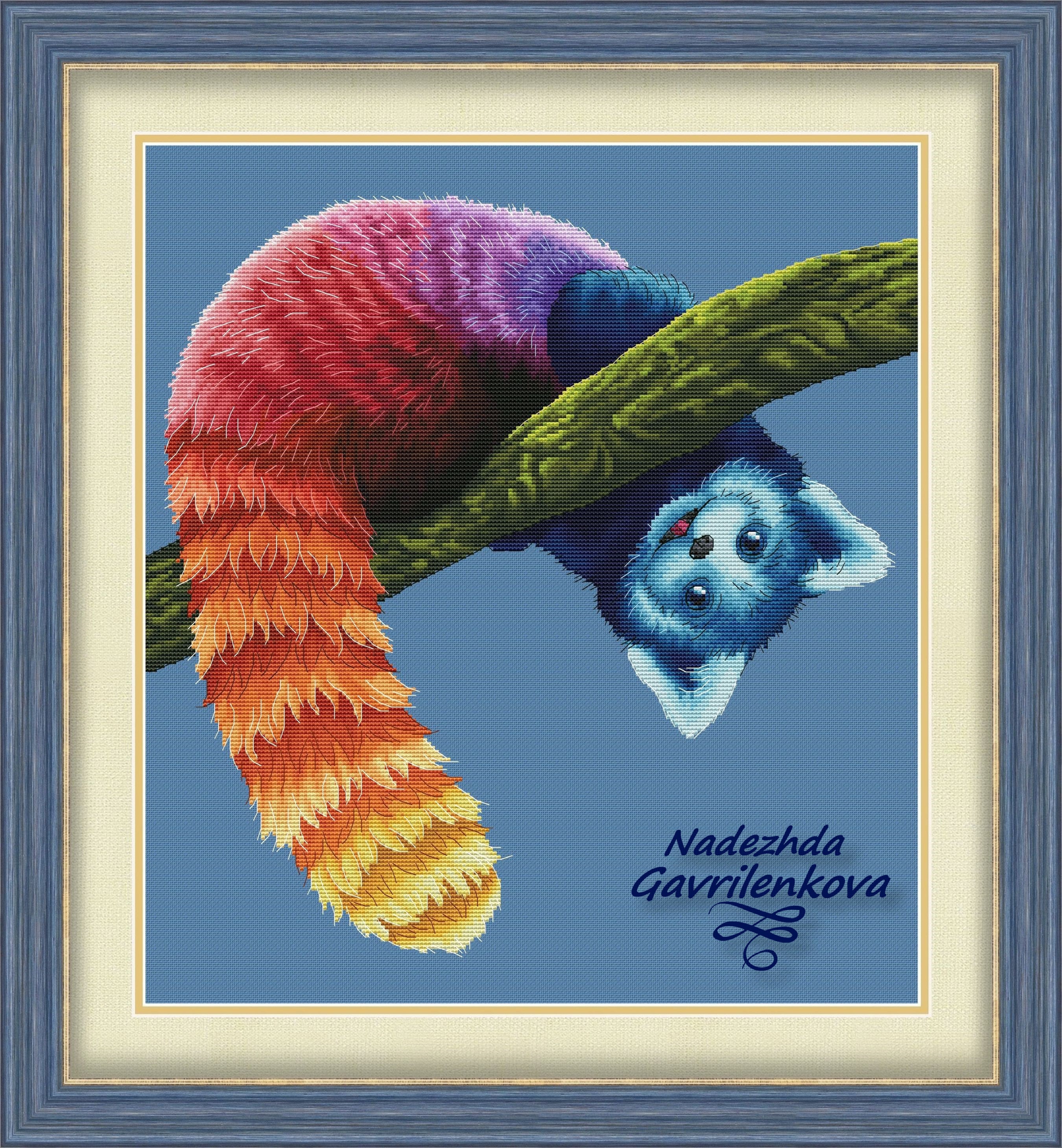 Cutie. Red Panda. Cross Stitch Pattern. Cross Stitch Design. - Etsy