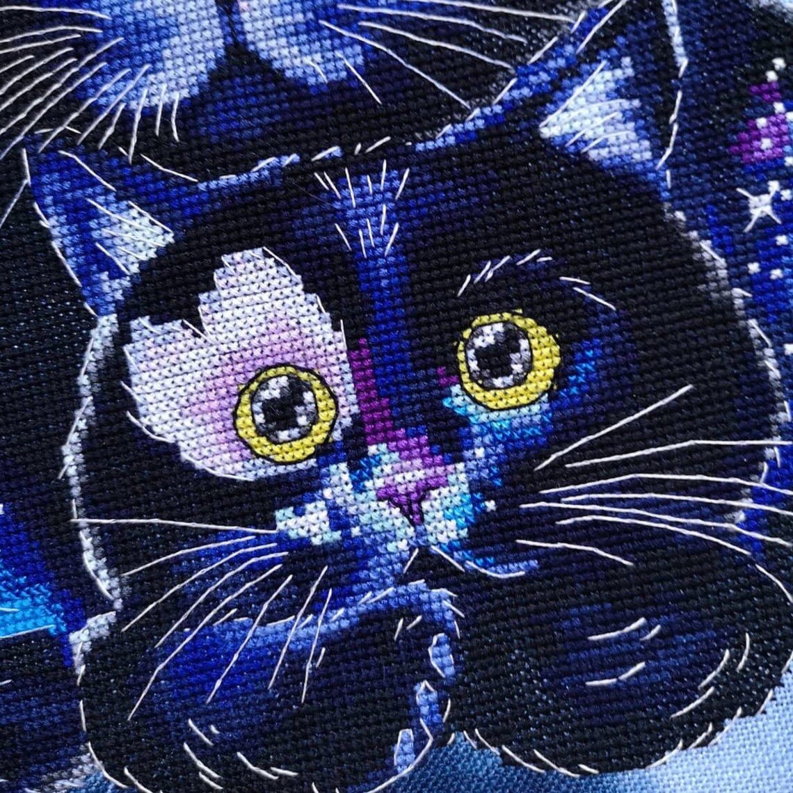 Star Cats. Cross Stitch Pattern. Cross Stitch Design. Digital. - Etsy