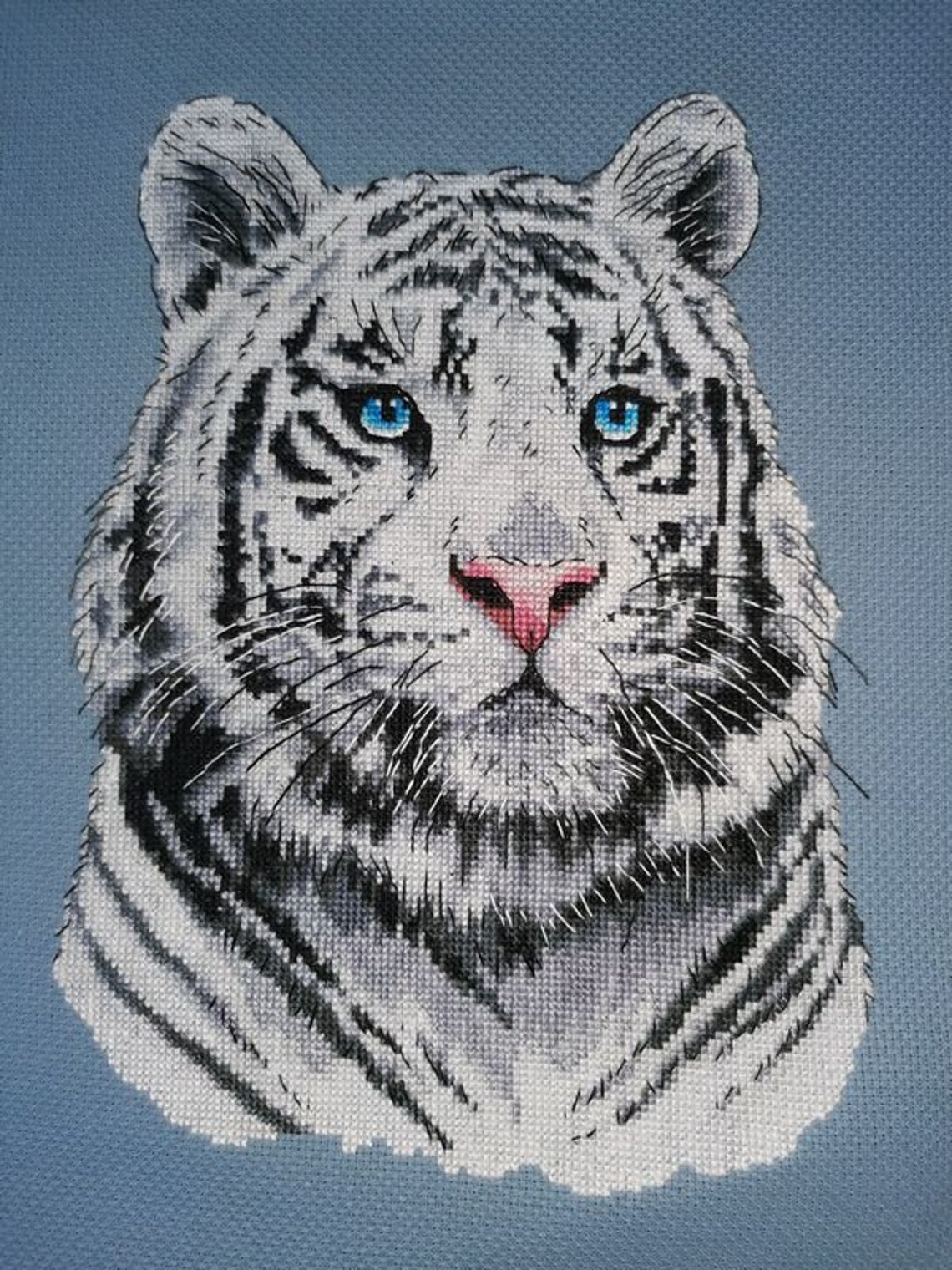 White Tiger. Cross Stitch Pattern. Cross Stitch Design. - Etsy