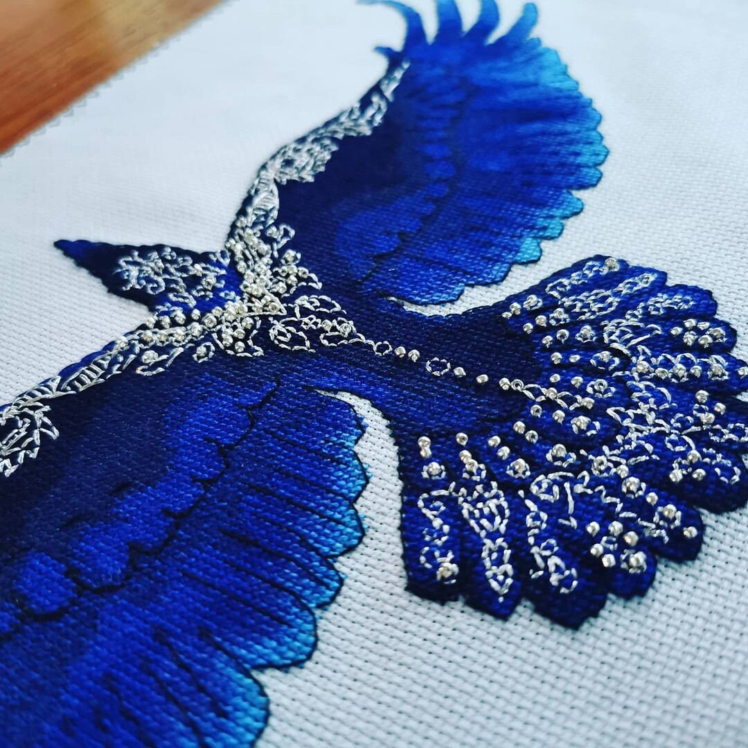 Raven. Cross Stitch Pattern. Cross Stitch Design. Digital. - Etsy
