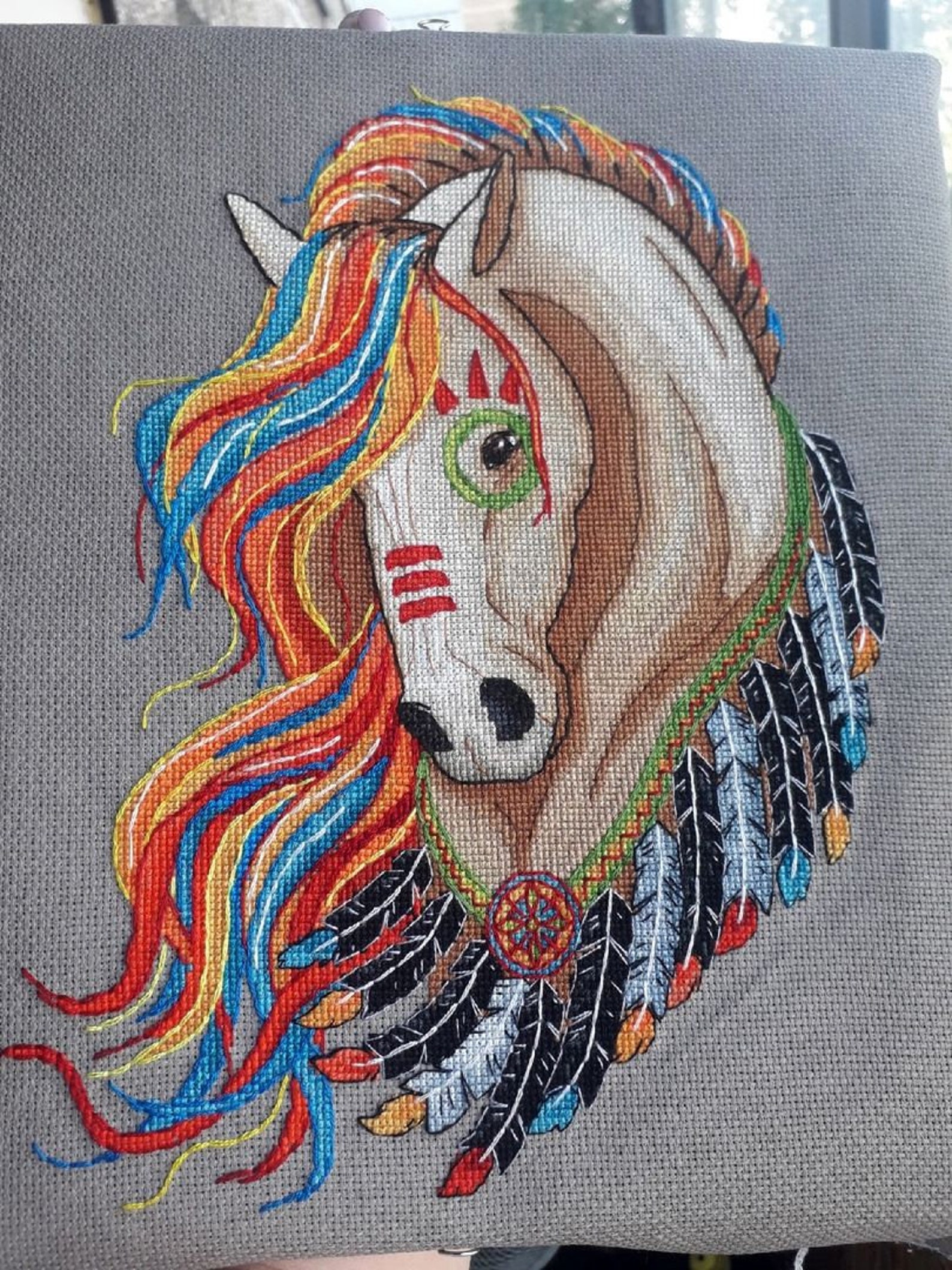 Amerindian Mustang light. Cross Stitch Pattern. Cross Stitch - Etsy