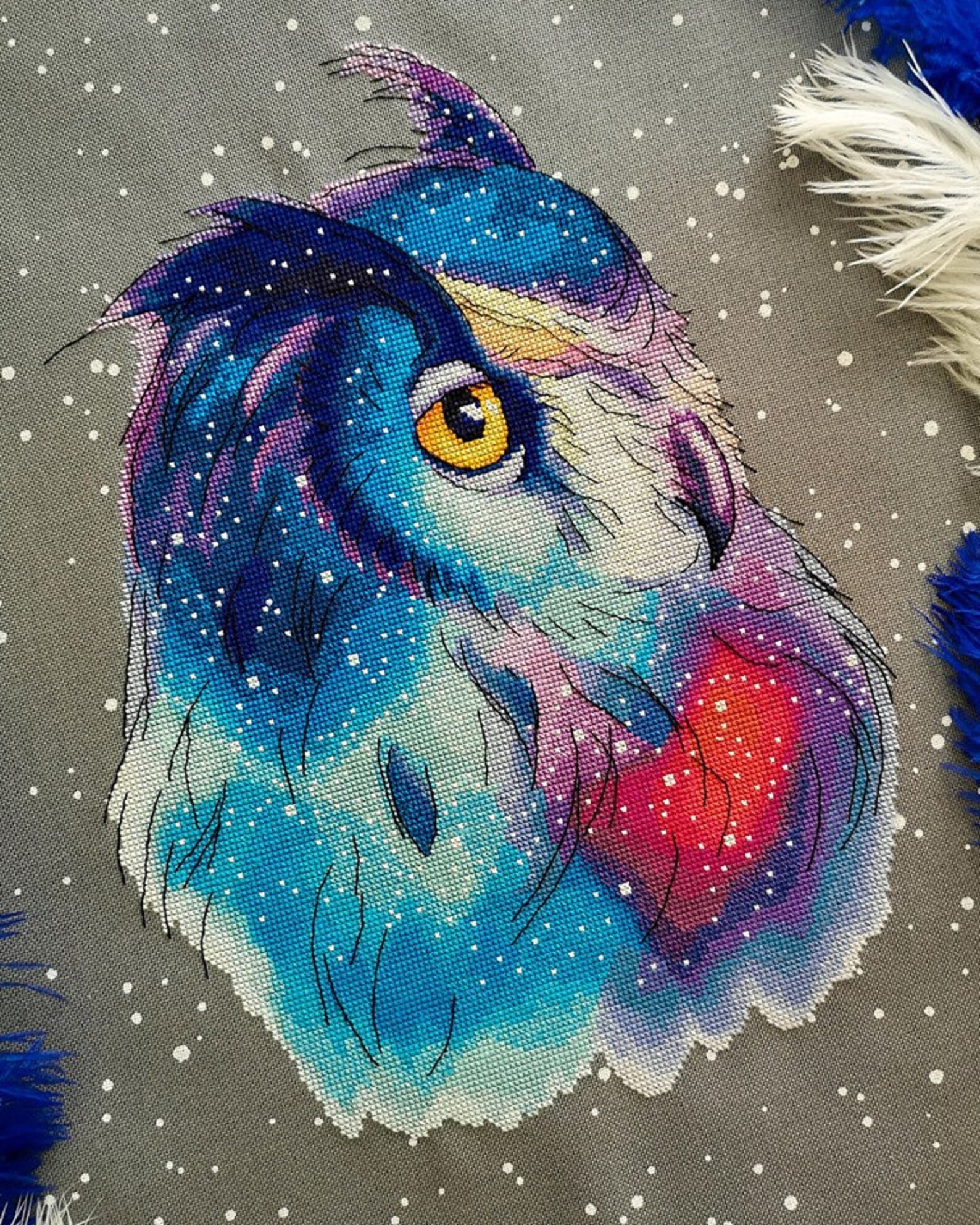 Space Owl. Cross Stitch Pattern. Cross Stitch Design. Digital. - Etsy