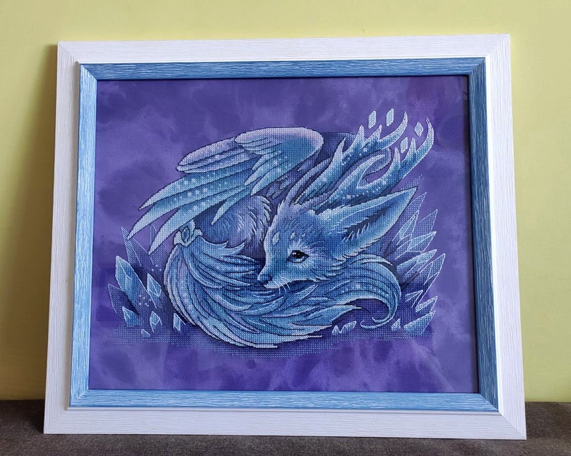 Crystal Fox. Cross Stitch Pattern. Cross Stitch Design. - Etsy