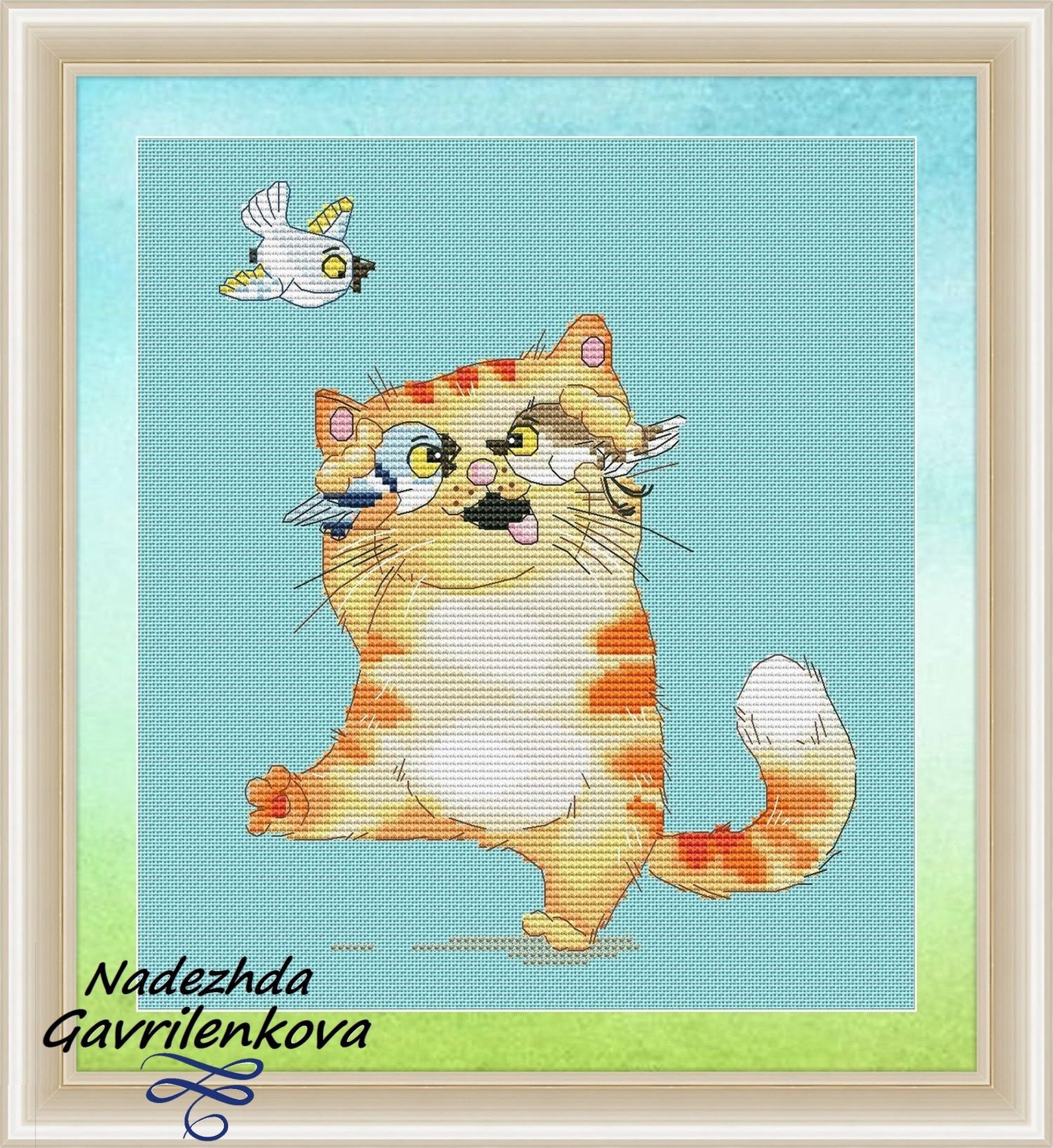 Red Mischief-maker. Cross Stitch Pattern. Cross Stitch Design. | Etsy