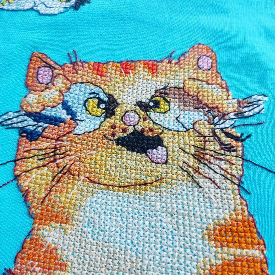 Red Mischief-maker. Cross Stitch Pattern. Cross Stitch Design. | Etsy