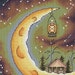 Cross Stitch Spring Moon Embroidery Spring Embroidery Moon - Etsy