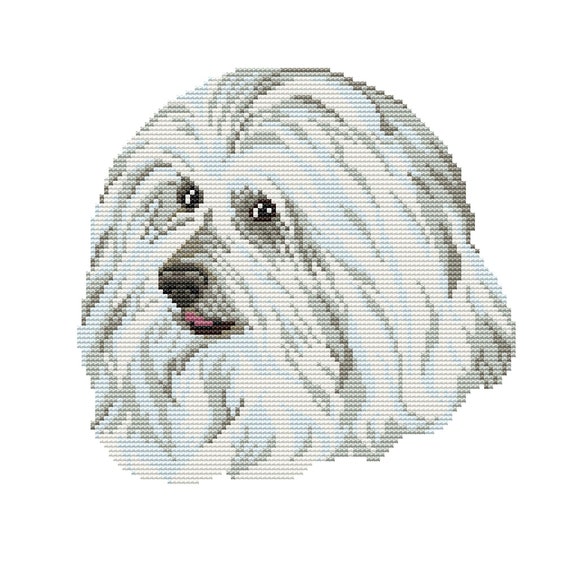 White Dog Counted Cross Stitch Pattern Pdf. Modern Pet | Etsy