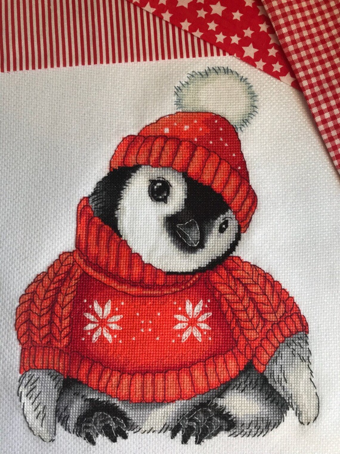 Christmas Penguin. Cross Stitch Pattern. Cross Stitch Design. - Etsy