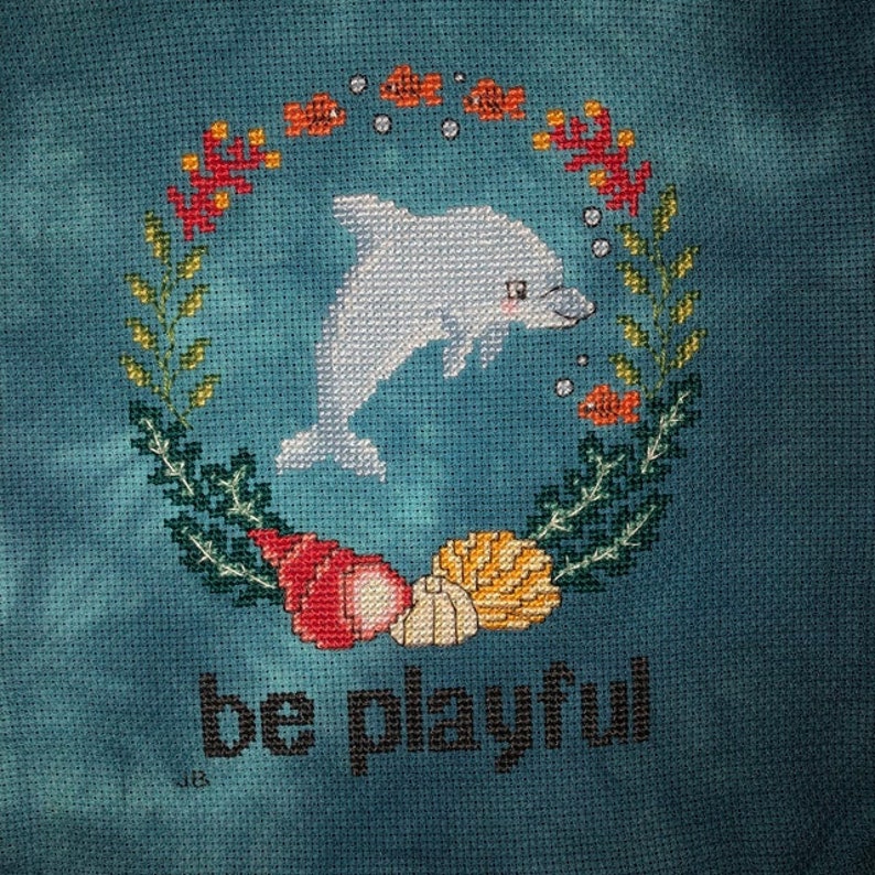 Set of 8 Ocean Baby Animals Cross Stitch Patterns Pdf: Fish - Etsy