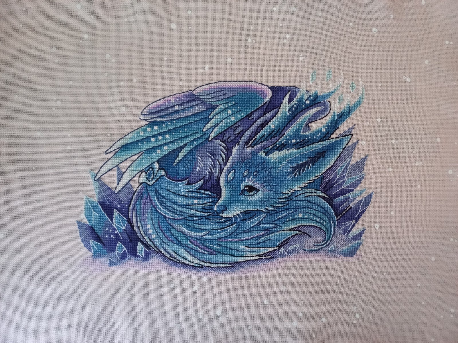 Crystal Fox. Cross Stitch Pattern. Cross Stitch Design. - Etsy