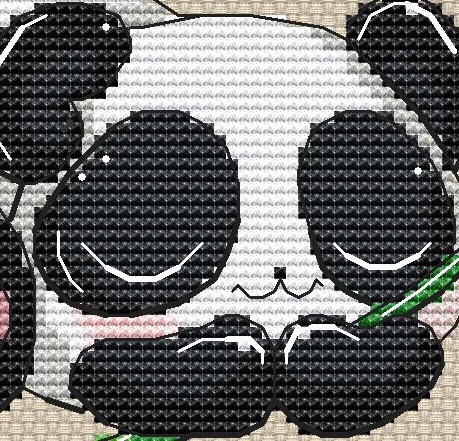 Panda Embroidery Pattern PDF Instant Download Children's | Etsy