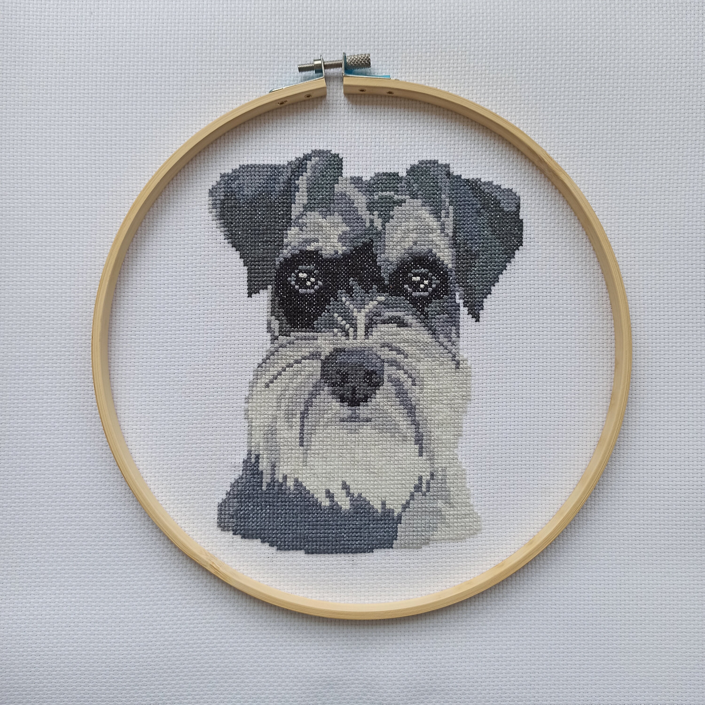 Schnauzer Dog Cross Stitch Pattern Pdf. Modern Pet Memorial - Etsy