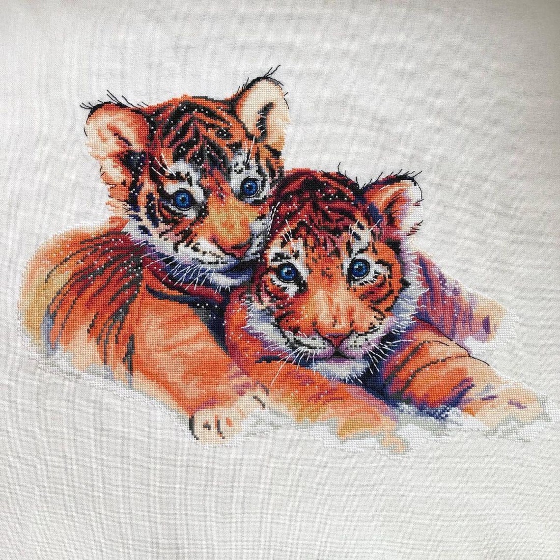 Little Tigers. Cross Stitch Pattern. Cross Stitch Design. - Etsy