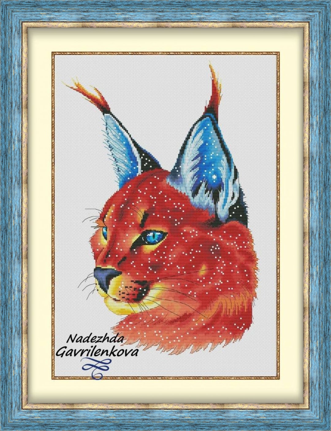 Space Lynx. Cross Stitch Pattern. Cross Stitch Design. Digital. PDF ...