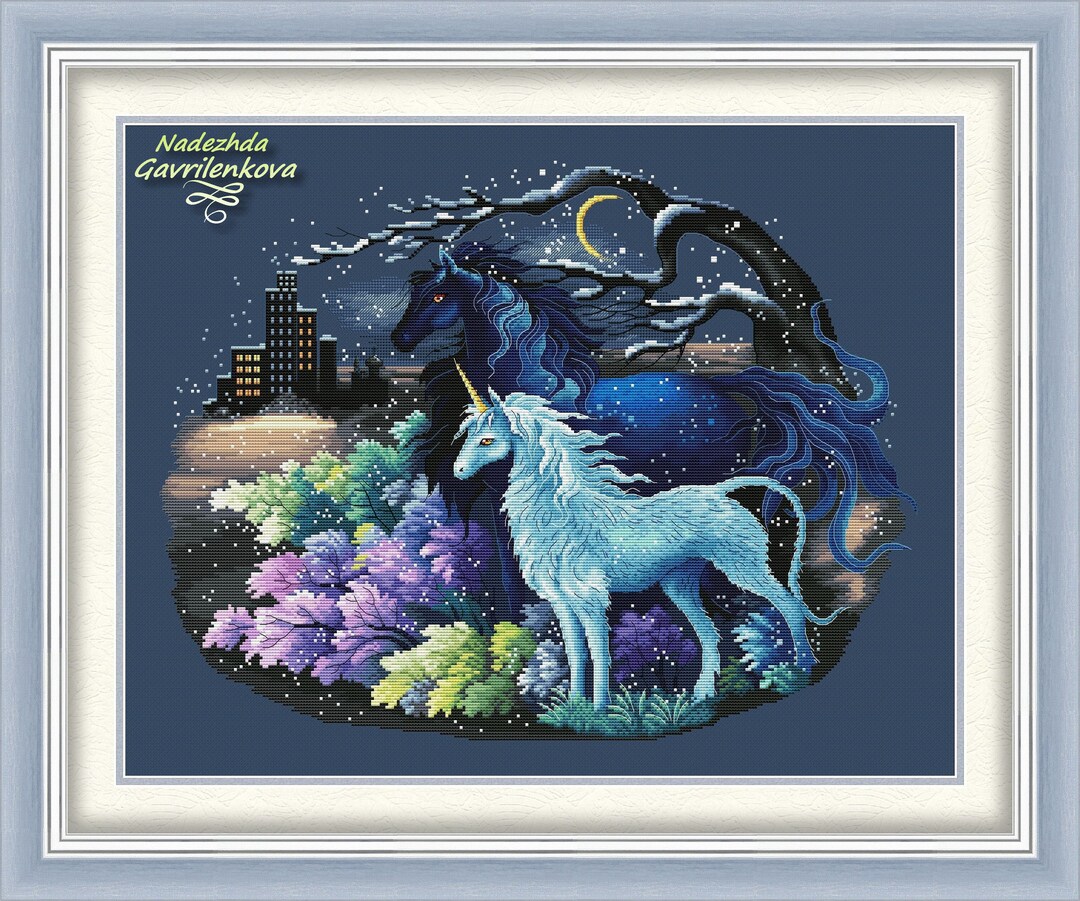 The Magic Forest. Cross Stitch Pattern. Cross Stitch Design. Digital ...
