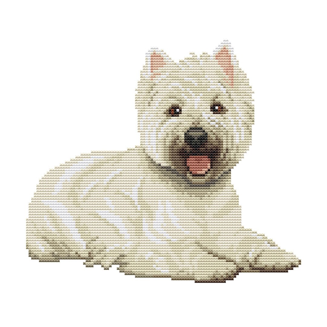 West Highland Terrier Dog Counted Cross Stitch Pattern Pdf. Modern Pet ...