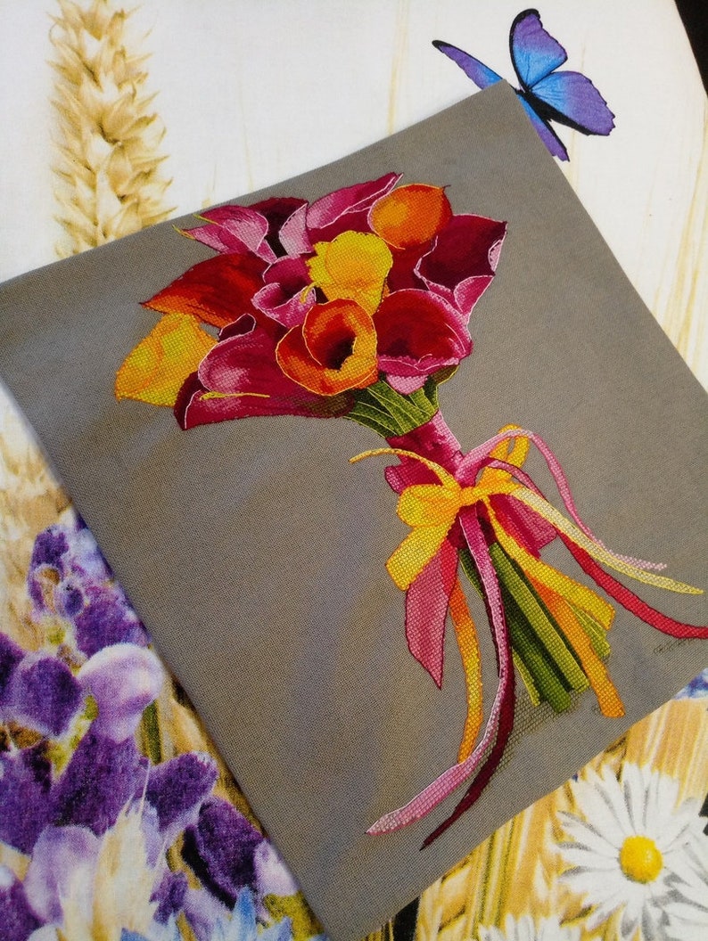Calla Lilies. Cross Stitch Pattern. Cross Stitch Design. - Etsy