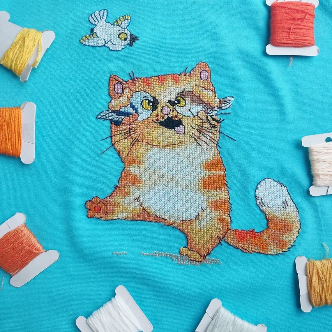 Red Mischief-maker. Cross Stitch Pattern. Cross Stitch Design. | Etsy