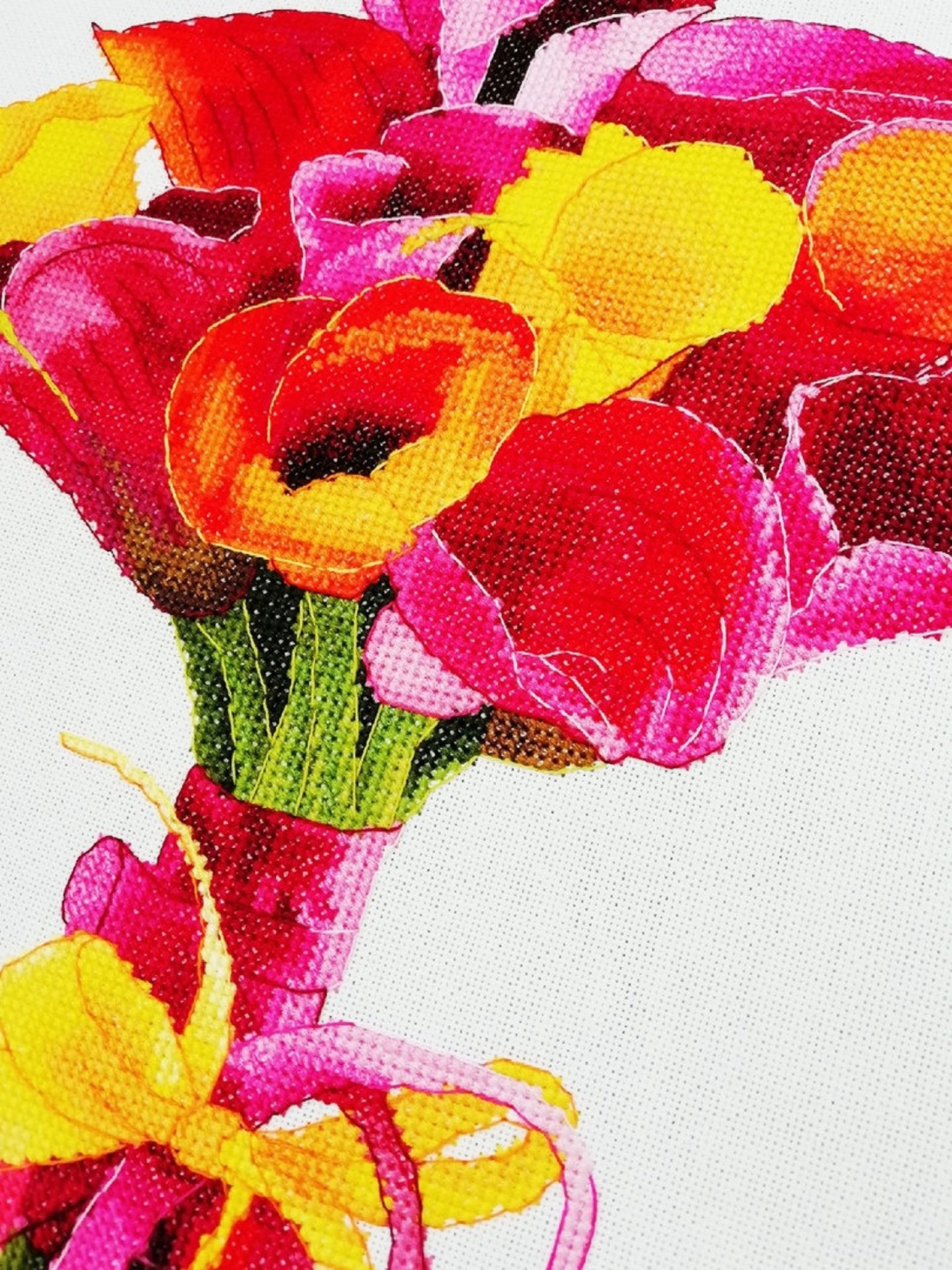 Calla Lilies. Cross Stitch Pattern. Cross Stitch Design. - Etsy