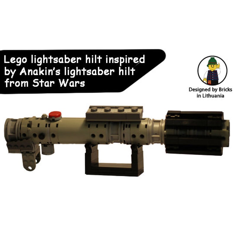Lego lightsaber hilt inspired by Anakins lightsaber hilt from | Etsy