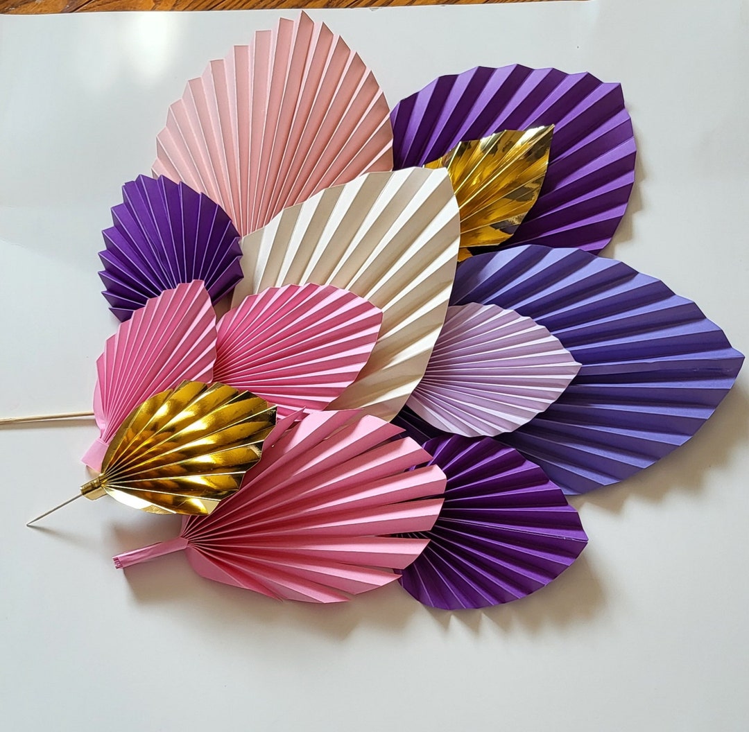 Palm Backdrop| Paper Palm Leaves,cake Topper,tropical Palm Leaf - Etsy