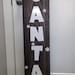 Decal Sticker for Tall Wood Sign Vertical Welcome Lettering Porch Decor ...
