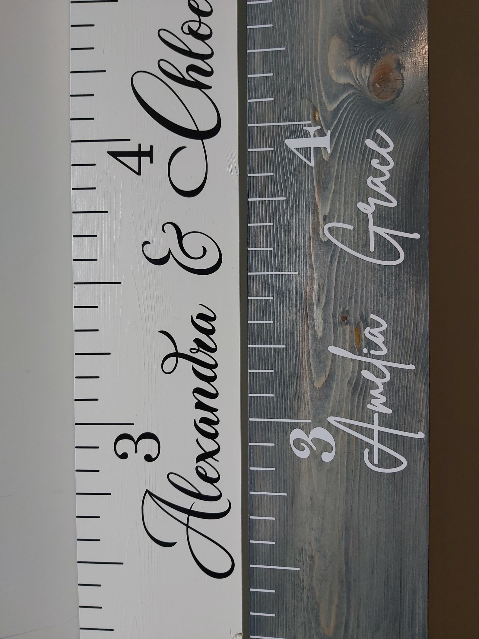 DIY Vinyl Kids Growth Chart Ruler Decal for Boys and Girls/height Ruler ...