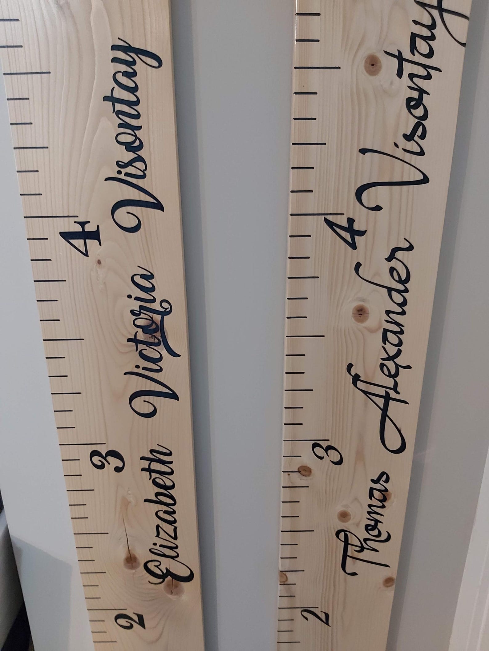 DIY Vinyl Kids Growth Chart Ruler Decal for Boys and Girls/height Ruler ...