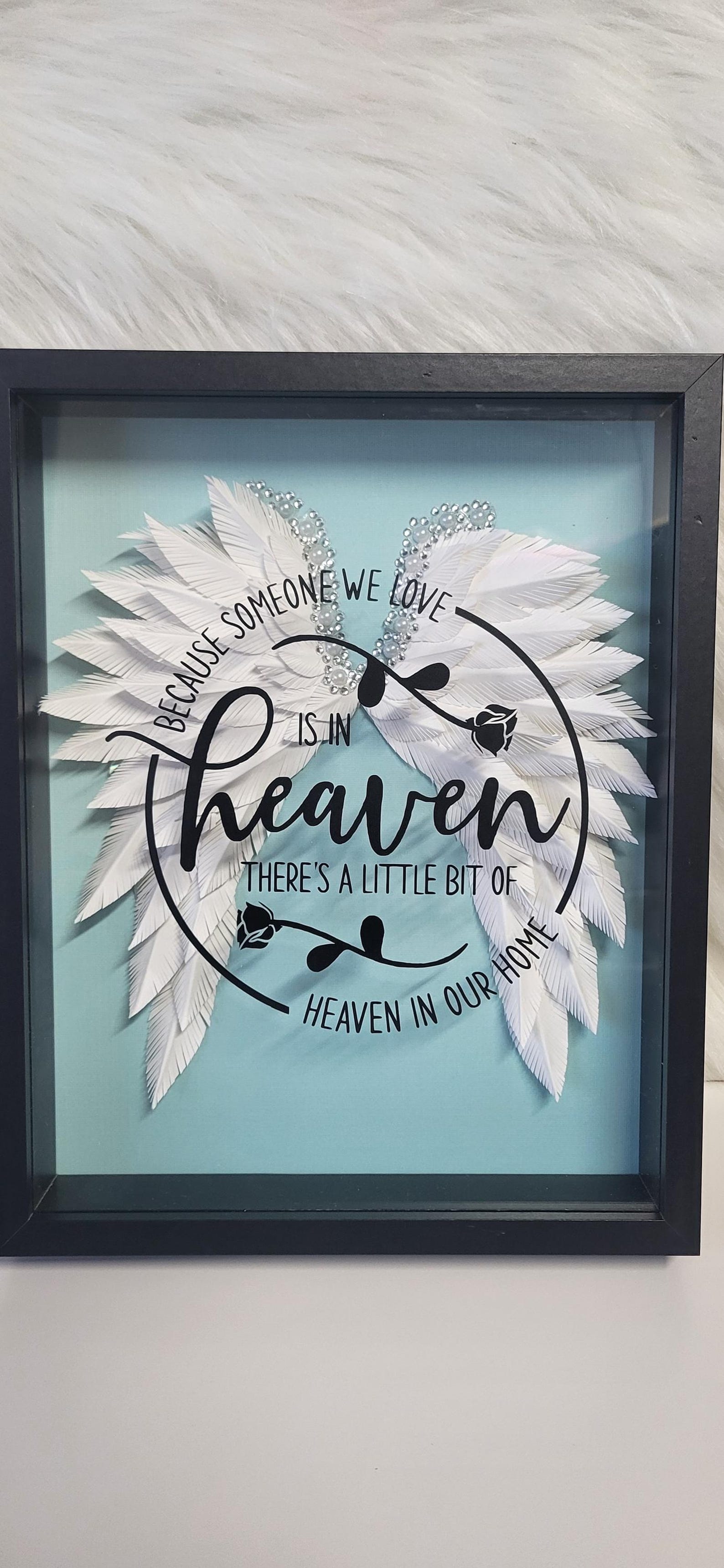 Personalized Angel Wings Shadow Box: Baby Loss Remembrance Keepsake - Etsy