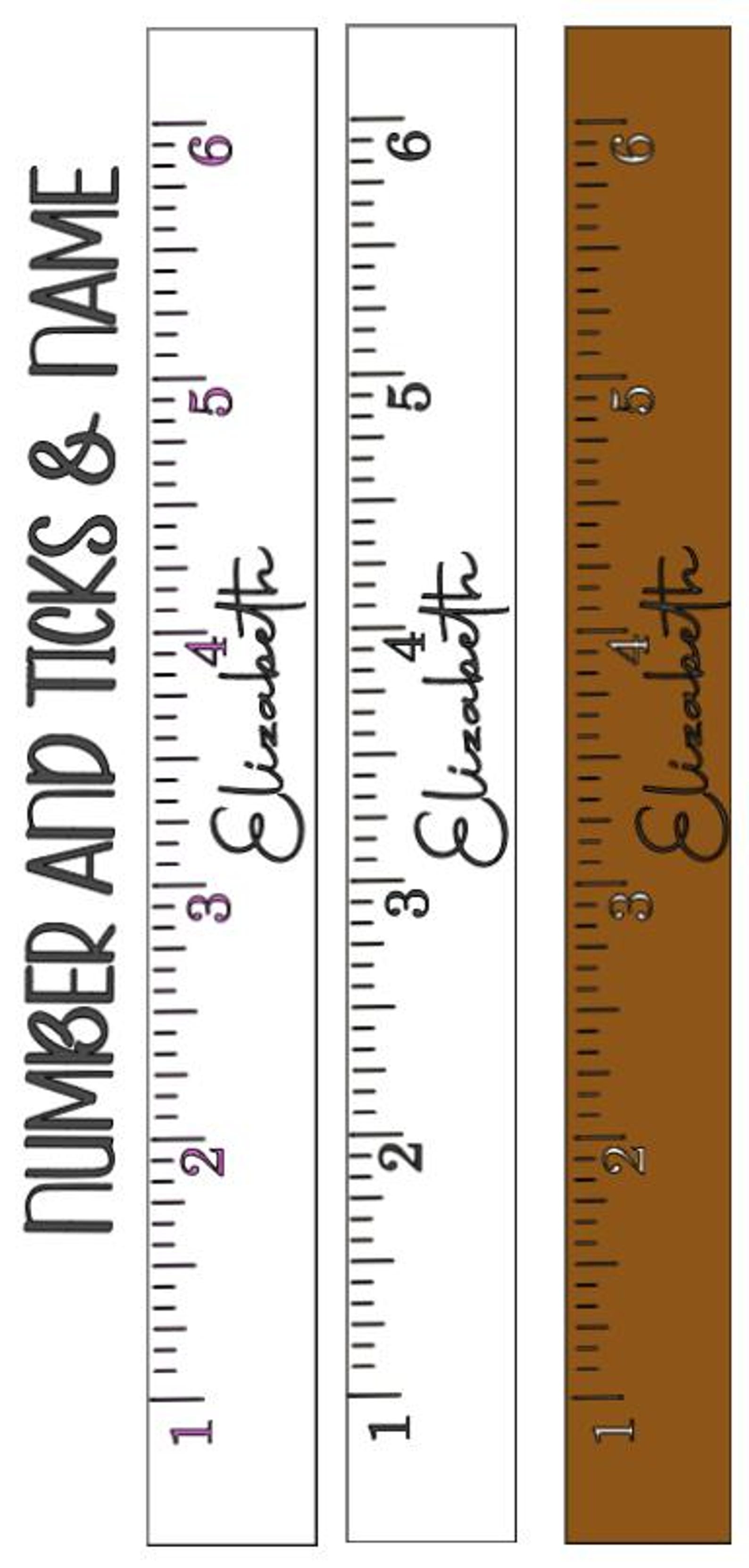 DIY Vinyl Kids Growth Chart Ruler Decal for Boys and Girls/height Ruler ...