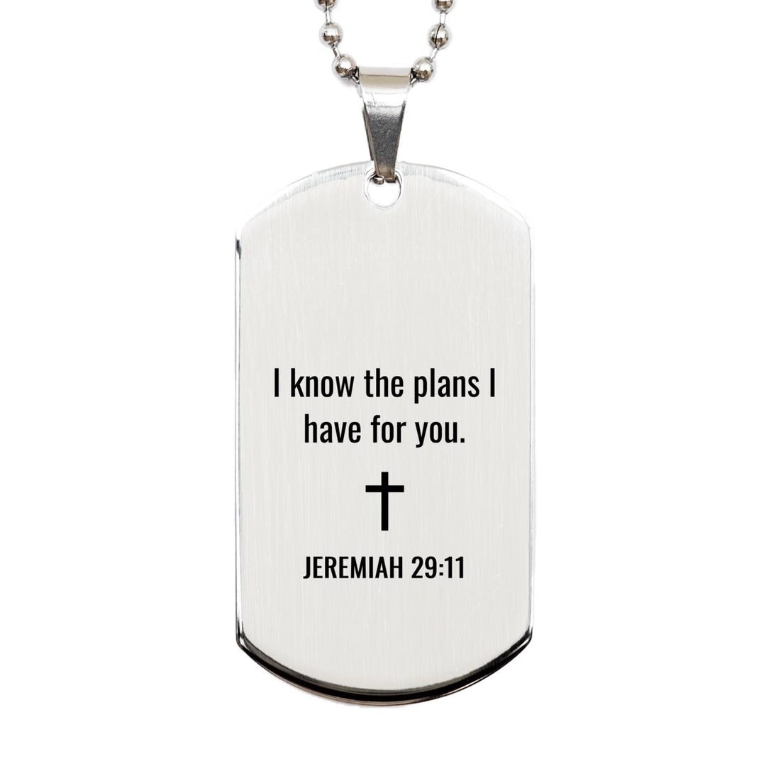 Jeremiah 29 11 Dog Tag Necklaces - Jeremiah 29:11 Necklace for Men - Etsy