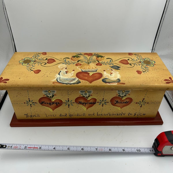 Painted Wooden Box - Etsy