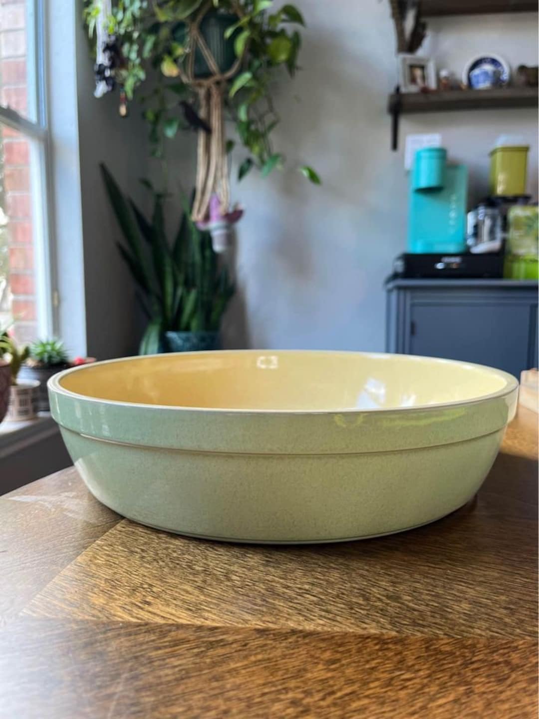 Vintage Discontinued Large Denby Serving Bowl Apple Lemon Juice Pattern ...