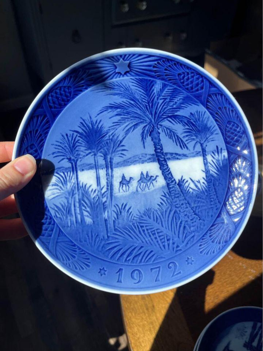 Vintage Royal Copenhagen Blue and White Christmas Plate 1972 - Etsy