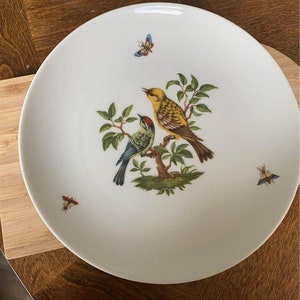 Vintage Set of 4 West German Plates Kaiser Bird Pattern - Etsy