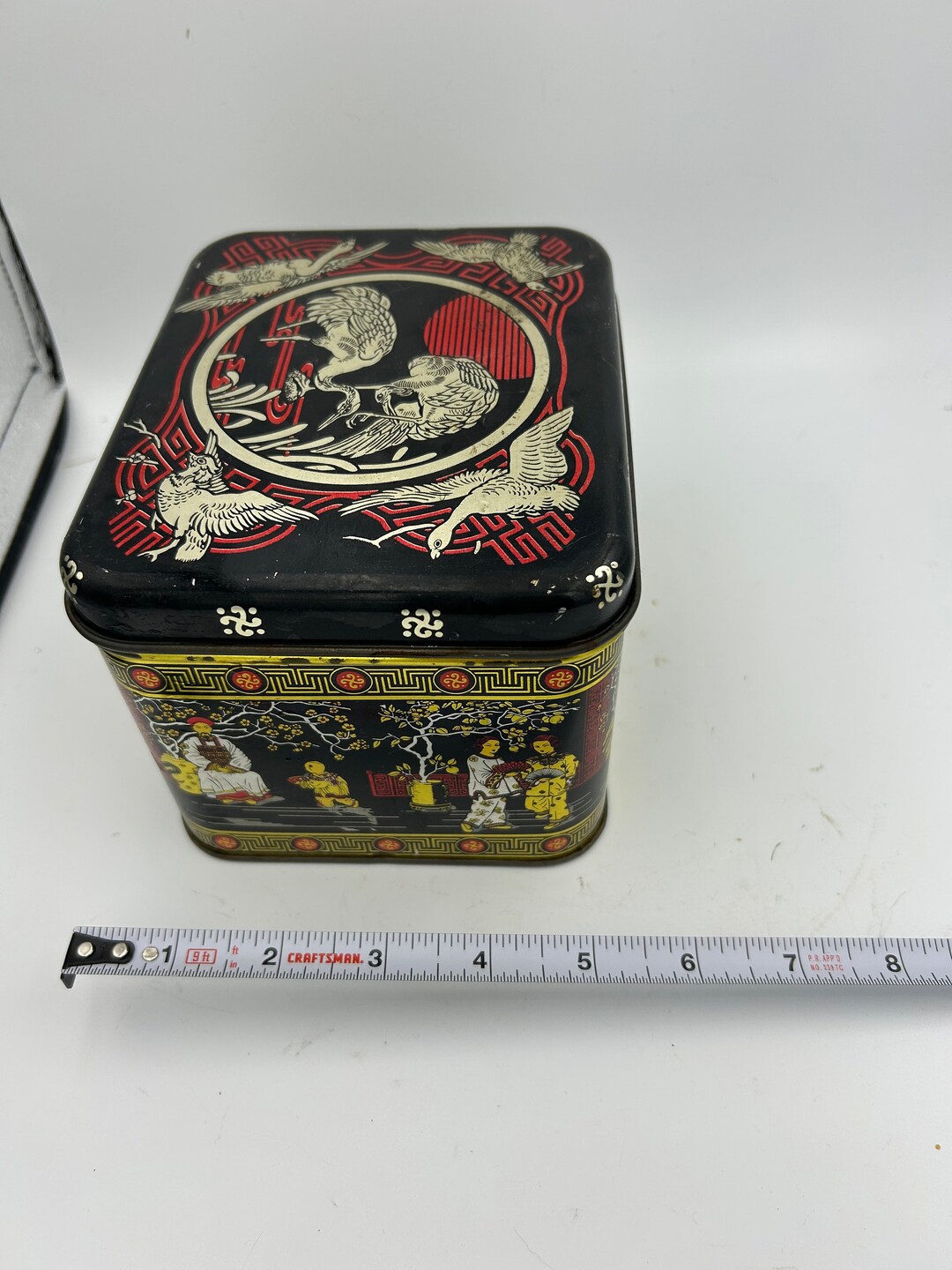 Vintage Japanese Style Tea Tin - Etsy