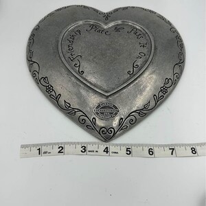 Vintage Carson Statesmetal Heart Shaped Pewter Dish Plate Pewter - Etsy