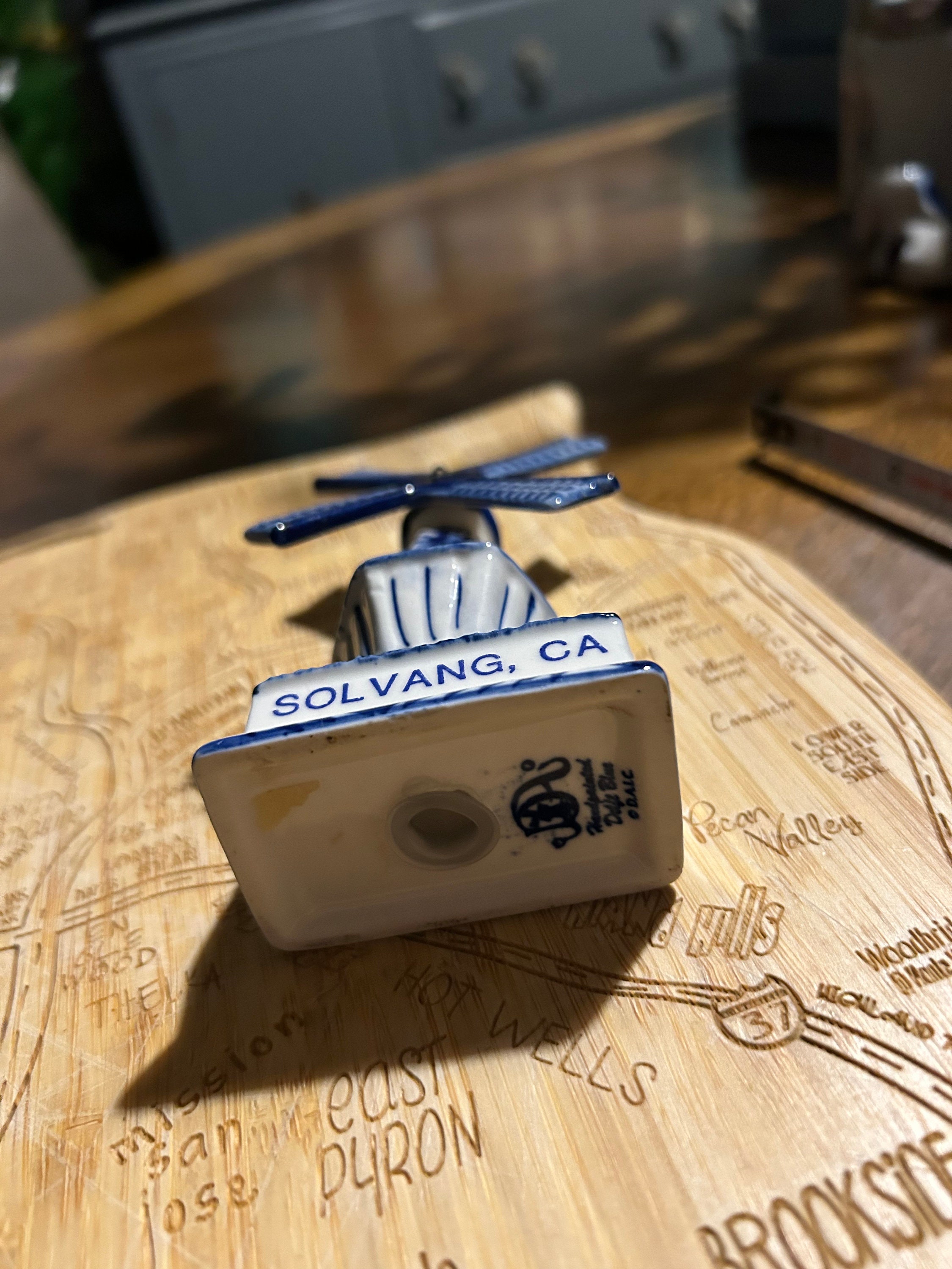 Vintage Hand Painted Delft Blue Windmill Dutch Holland - Etsy