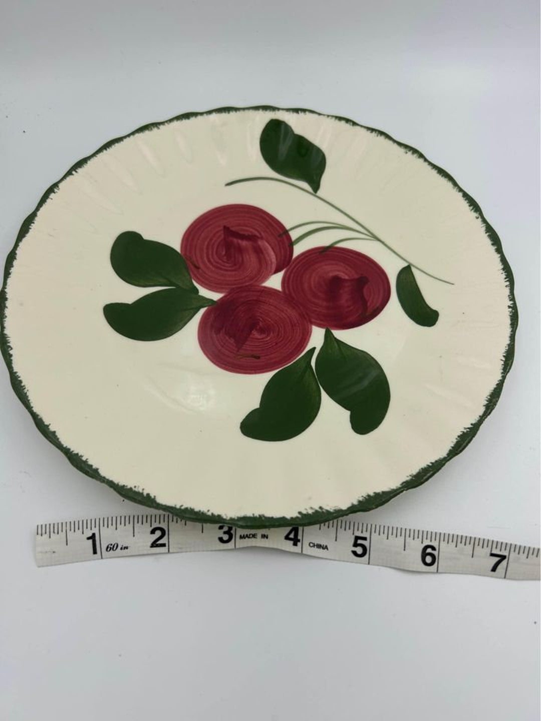 Vintage Blue Ridge Pottery Plate Hand Painted - Etsy