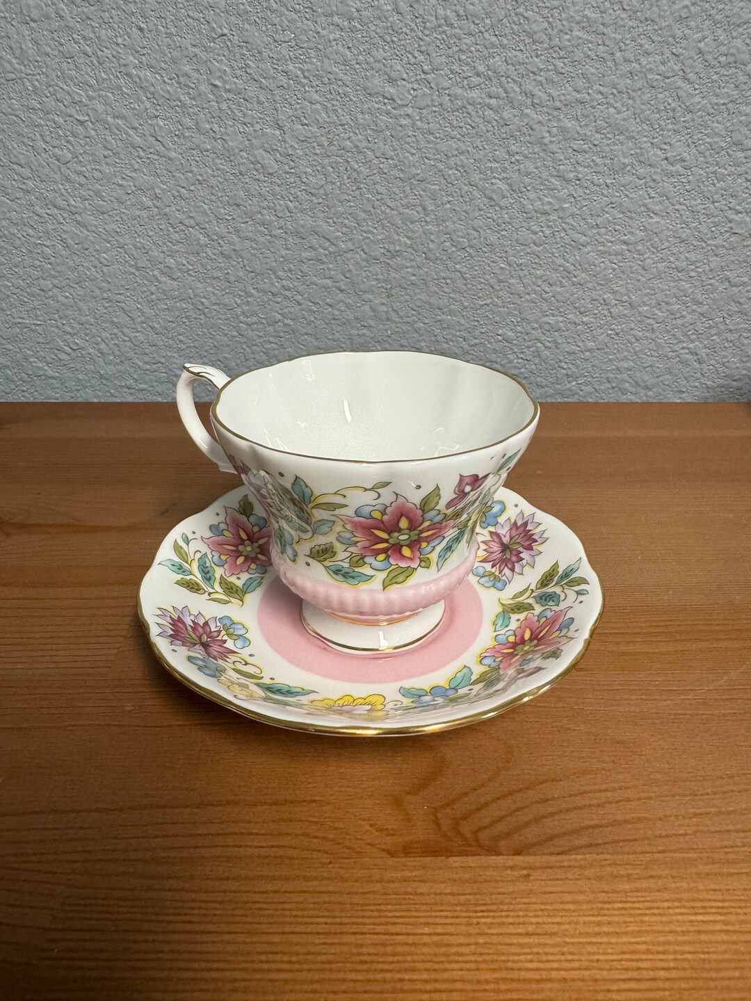 Vintage Royal Albert Jacobean Tea Cup and Saucer England - Etsy